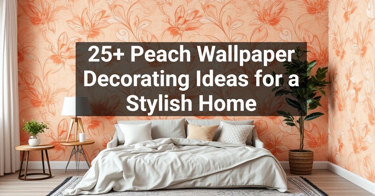25+ Peach Wallpaper Decorating Ideas for a Stylish Home – Engineers and ...