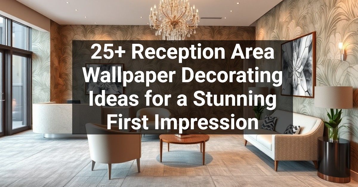 25+ Reception Area Wallpaper Decorating Ideas for a Stunning First ...