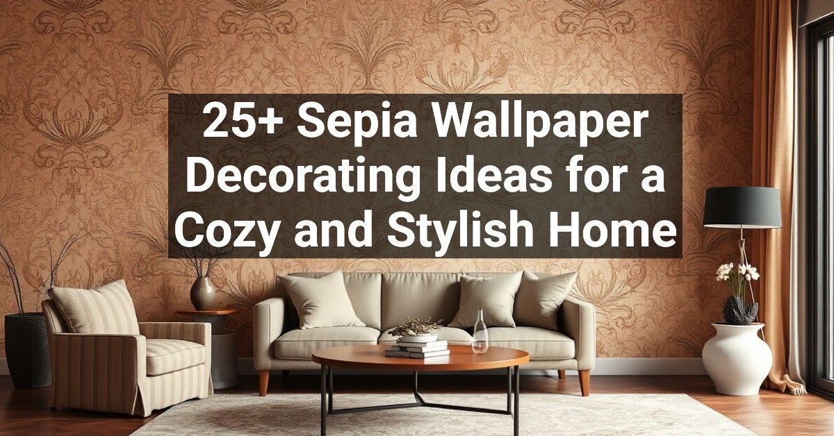 25+ Sepia Wallpaper Decorating Ideas for a Cozy and Stylish Home ...