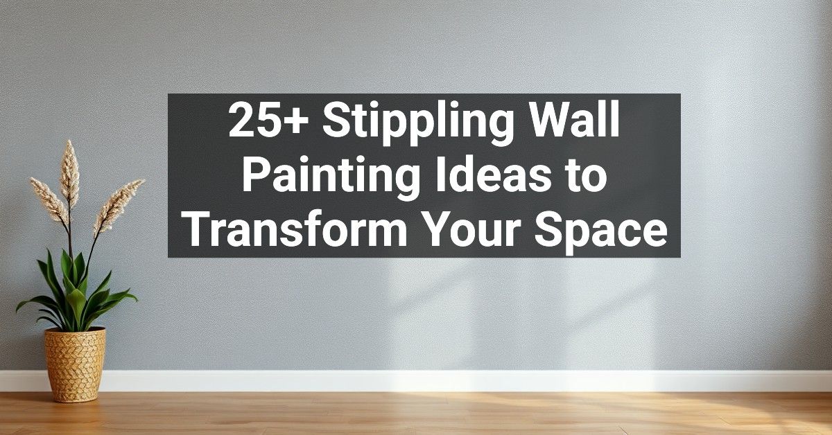 25+ Stippling Wall Painting Ideas to Transform Your Space – Engineers ...