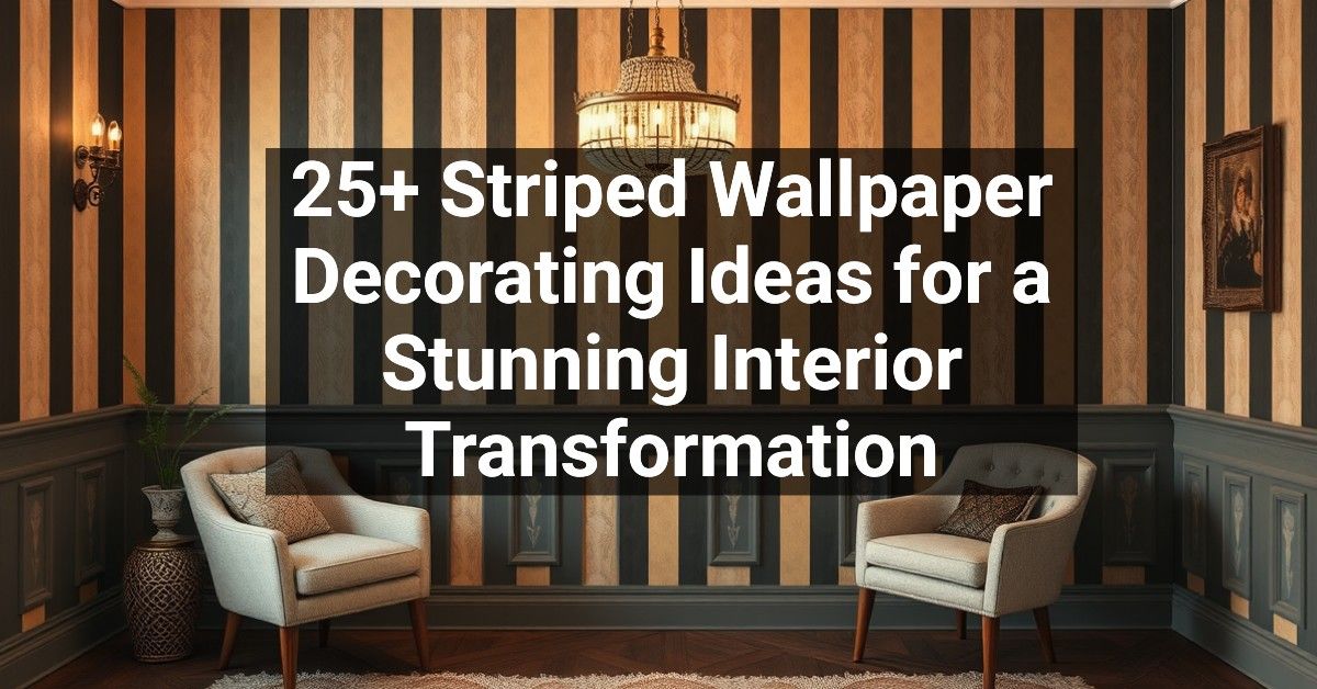25+ Striped Wallpaper Decorating Ideas for a Stunning Interior ...