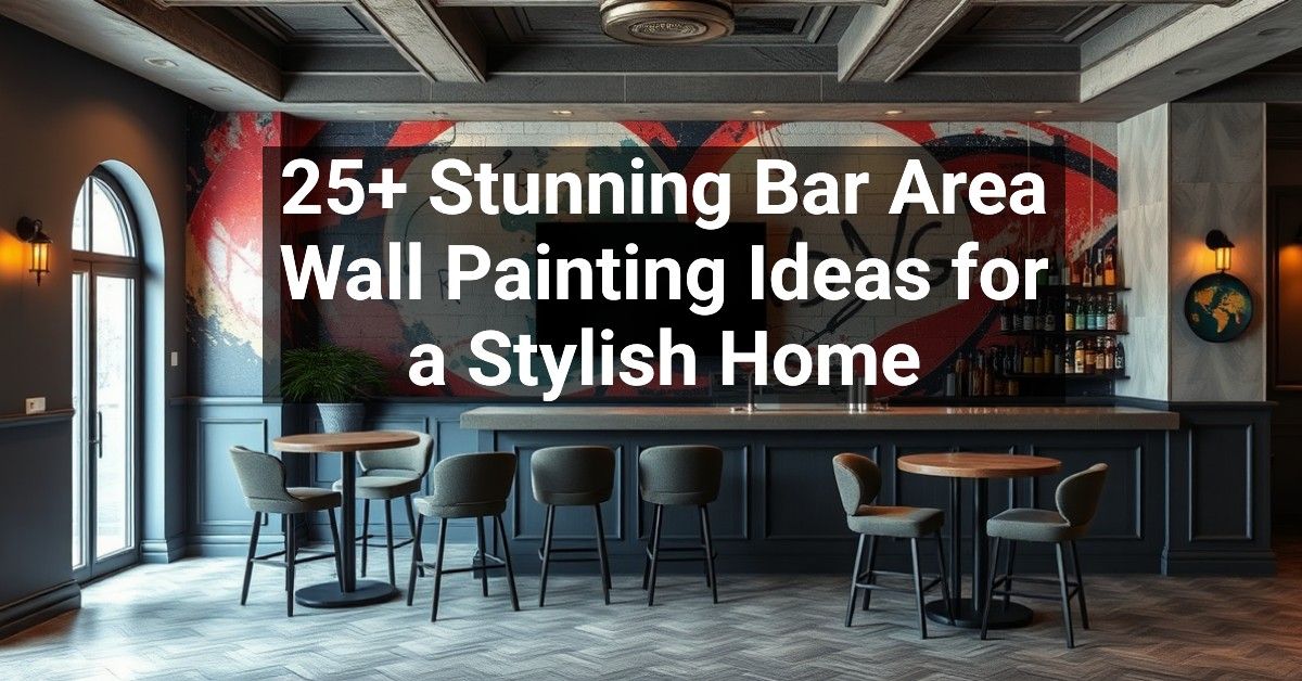 25+ Stunning Bar Area Wall Painting Ideas for a Stylish Home ...