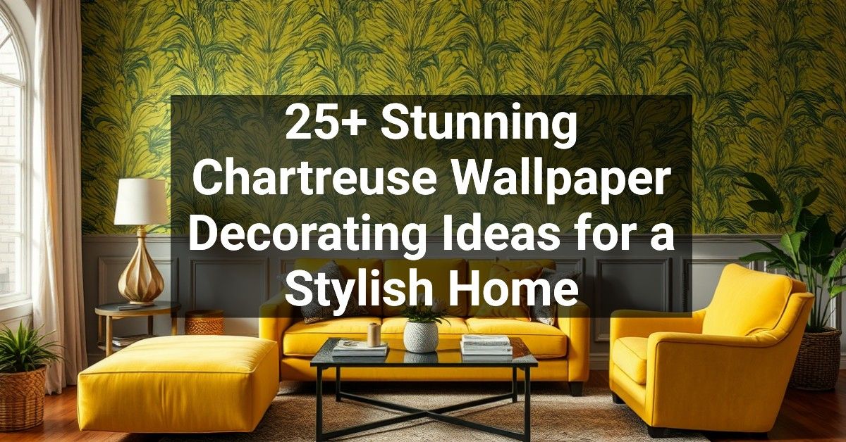 25+ Stunning Chartreuse Wallpaper Decorating Ideas for a Stylish Home ...
