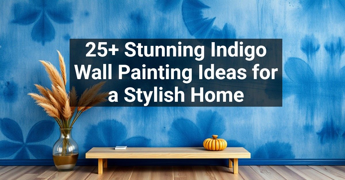 25+ Stunning Indigo Wall Painting Ideas for a Stylish Home – Engineers ...