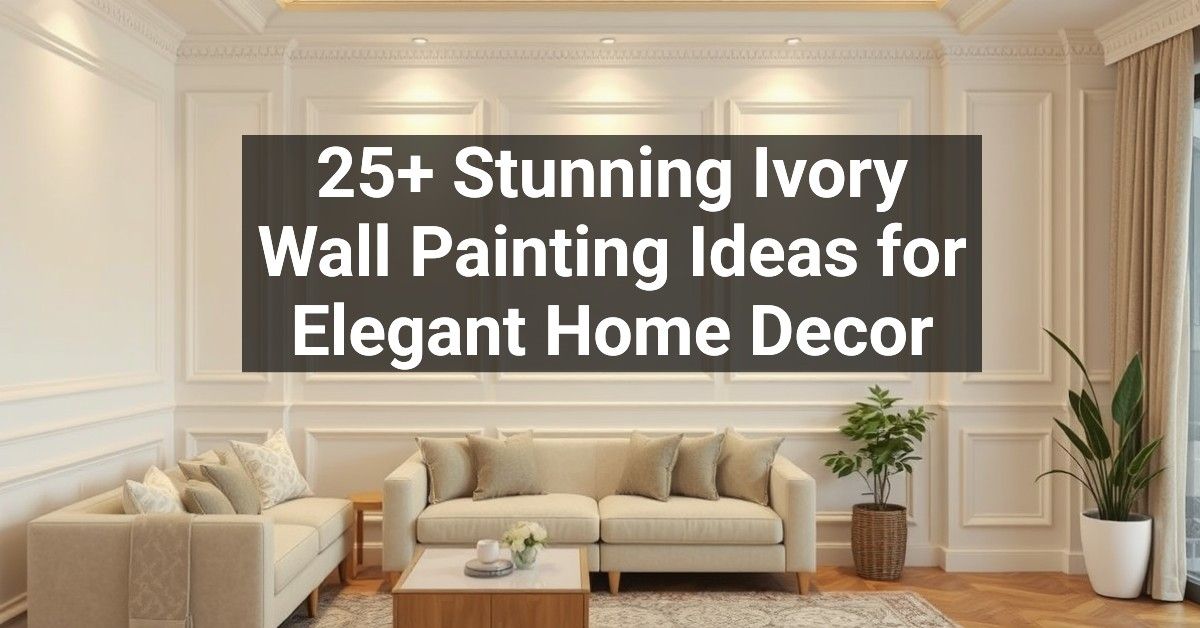 25+ Stunning Ivory Wall Painting Ideas for Elegant Home Decor ...