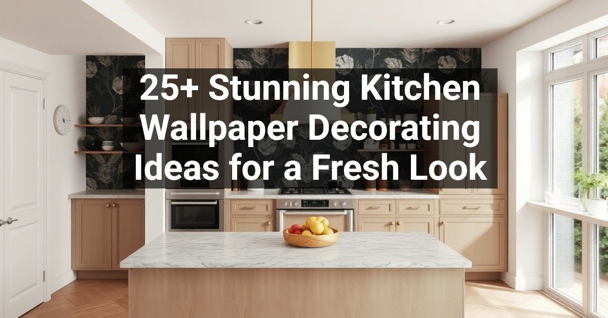25+ Stunning Kitchen Wallpaper Decorating Ideas for a Fresh Look ...