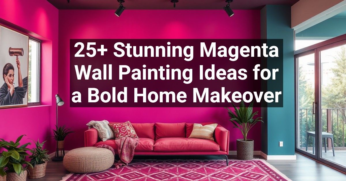 25+ Stunning Magenta Wall Painting Ideas for a Bold Home Makeover ...