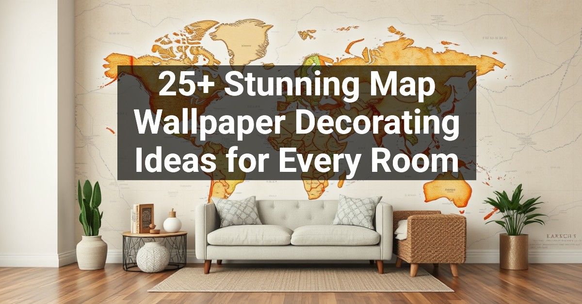 25+ Stunning Map Wallpaper Decorating Ideas for Every Room – Engineers ...