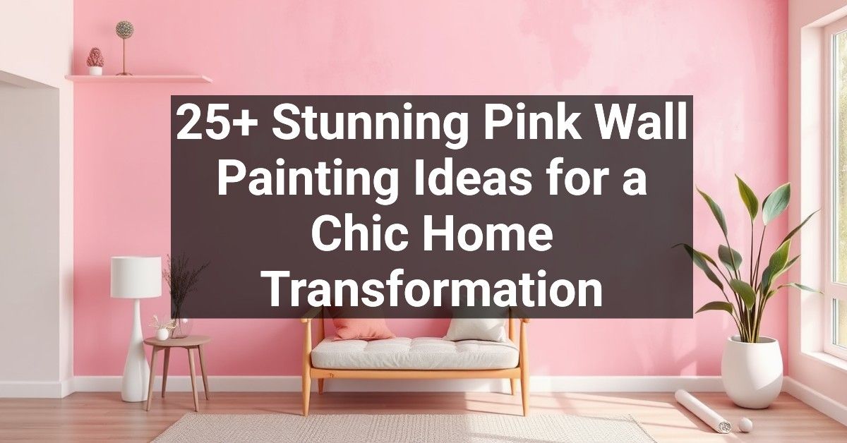 25+ Stunning Pink Wall Painting Ideas for a Chic Home Transformation ...