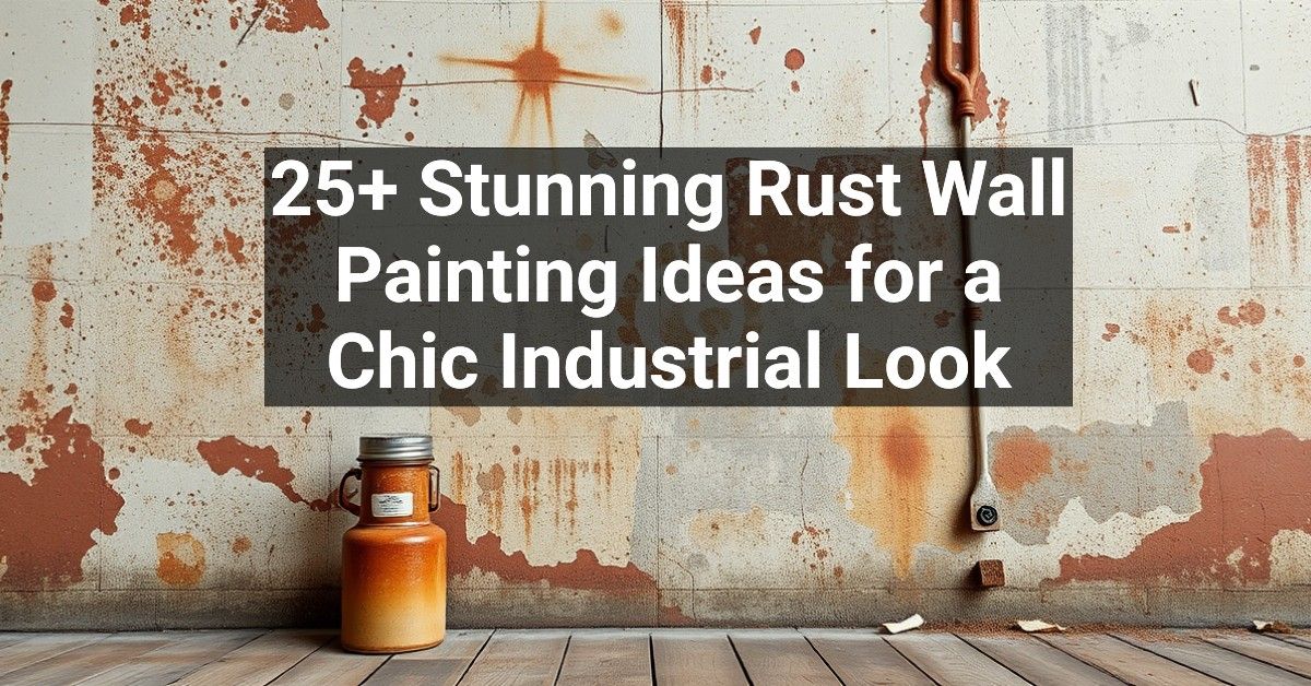 25+ Stunning Rust Wall Painting Ideas for a Chic Industrial Look ...
