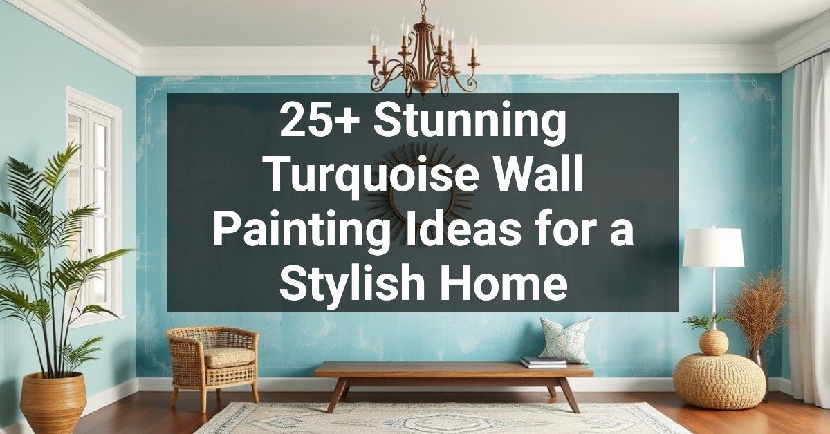25+ Stunning Turquoise Wall Painting Ideas for a Stylish Home ...