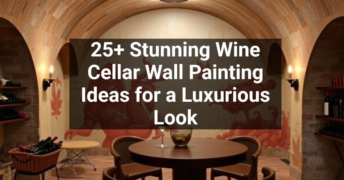 25+ Stunning Wine Cellar Wall Painting Ideas for a Luxurious Look ...