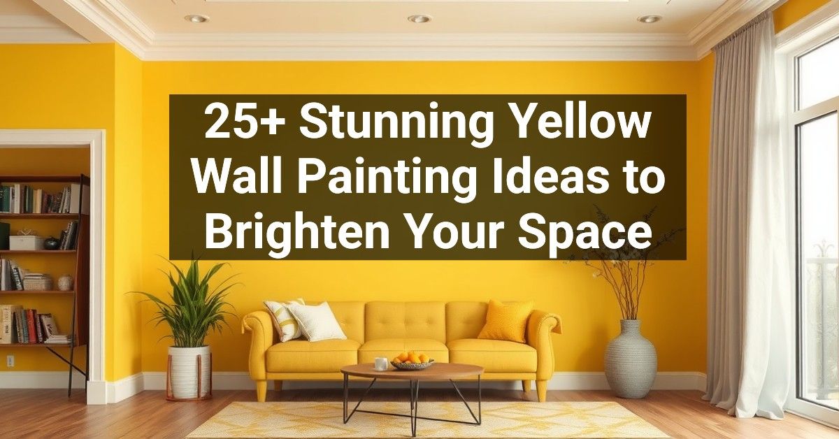 25+ Stunning Yellow Wall Painting Ideas to Brighten Your Space ...