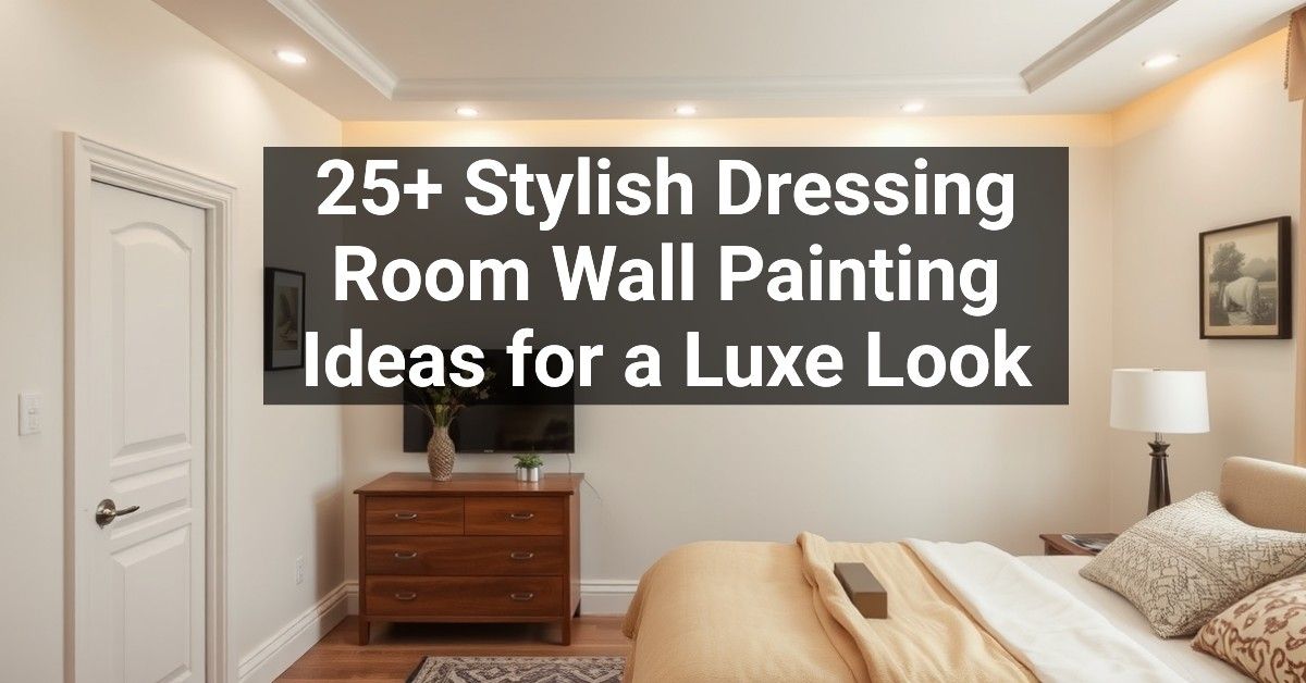25+ Stylish Dressing Room Wall Painting Ideas for a Luxe Look ...